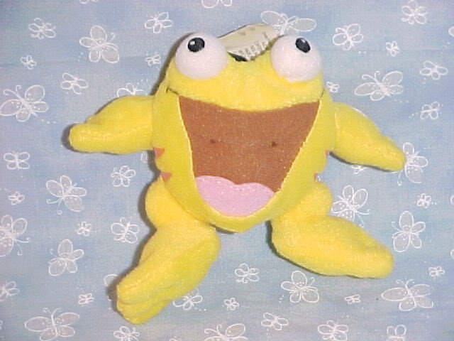 3" McDonald's Neopets YELLOW QUIGGLE Frog Mini Plush
