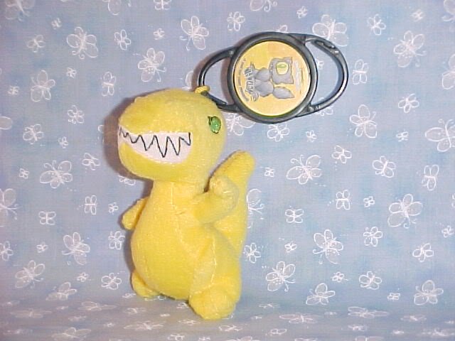McDonald's Neopets YELLOW GRARRL Dinosaur Mini Plush