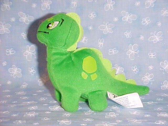 McDonald's Neopets GREEN CHOMBY Dinosaur Mini Plush
