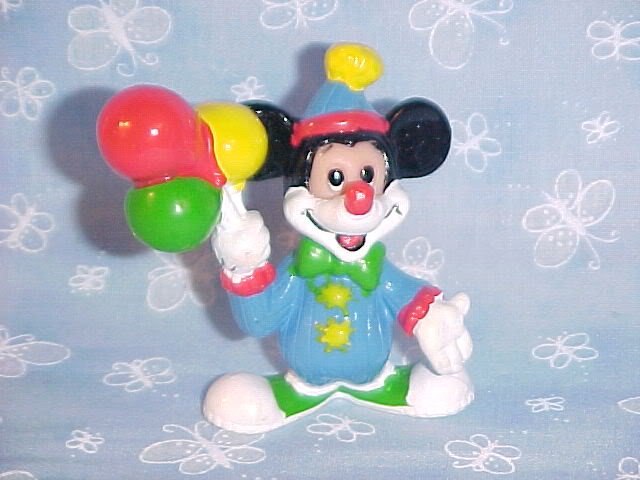 2" Applause Disney MICKEY MOUSE as a Clown PVC Figure