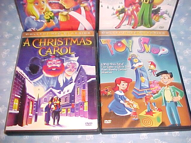 Lot of 4 Goodtimes CHRISTMAS CLASSICS Cartoon DVD's