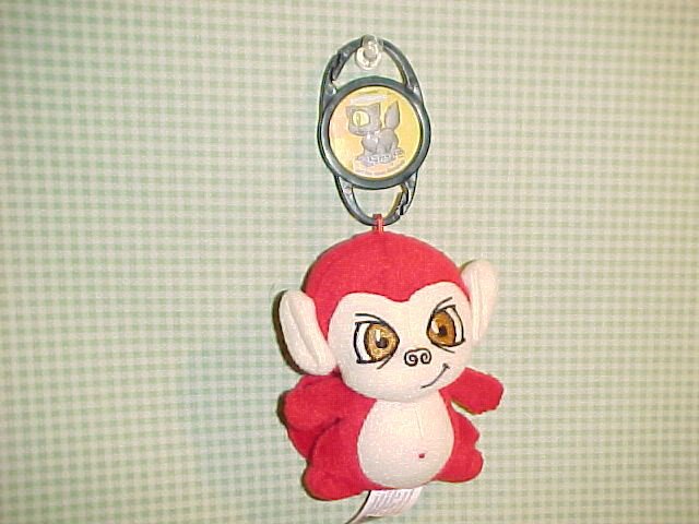 McDonald's Neopets Mini RED MYNCI Plush W/ Pet Pet Clip