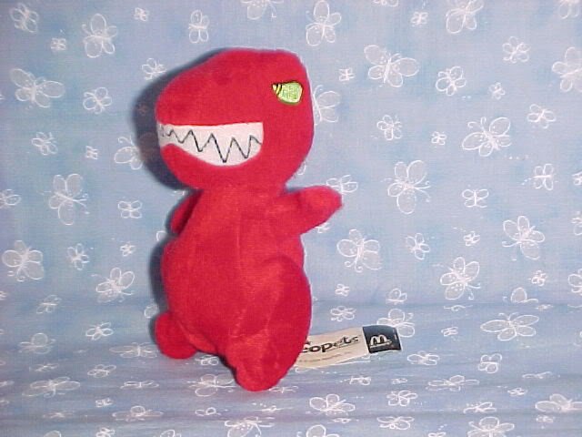 McDonald's Neopets RED GRARRL Dinosaur Mini Plush