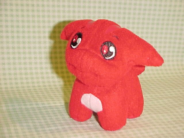 McDonald's Neopets RED POOGLE Mini Plush