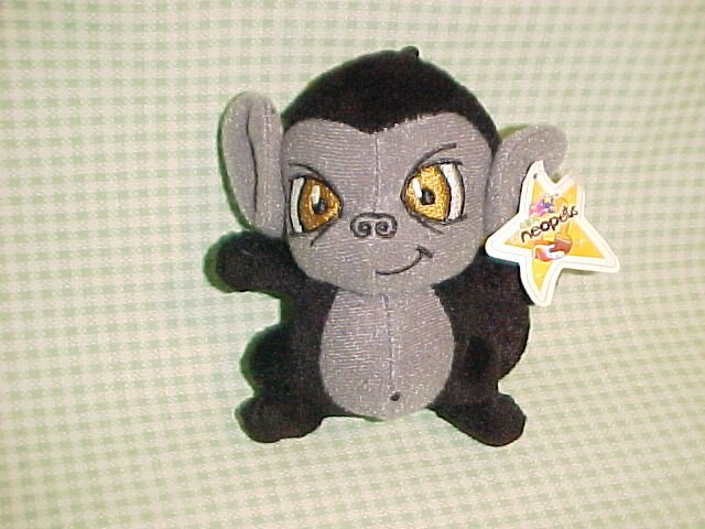 McDonald's Neopets BLACK MYNCI Mini Plush W/ Star Tag