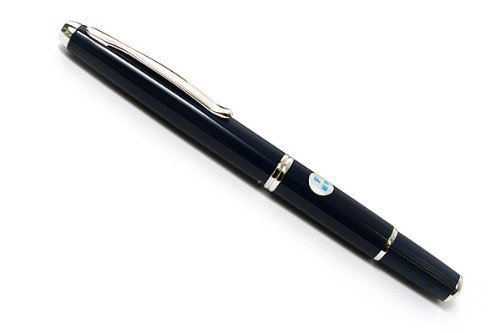 Pilot Capless Fermo Fountain Pen - 18K Gold Fine Nib - Dark Blue