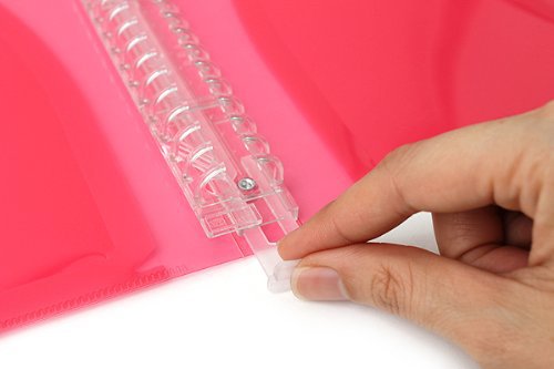 Kokuyo Campus Adapt Slim Binder/A4/30 Rings/Pink