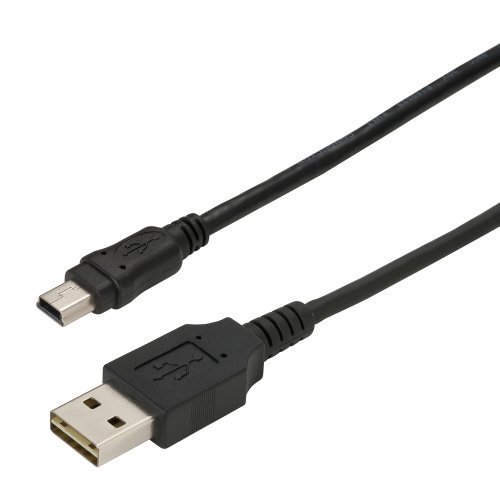 PLANEX THE FLIPPER Double sided USB cable A male to Mini B 50cm USB ...
