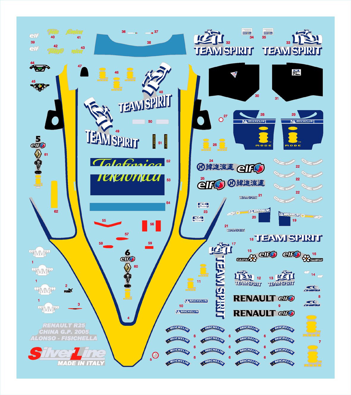 RENAULT R25. Chinese G.P. 2005 Tameo Kits - SLK023 Kit 1/43