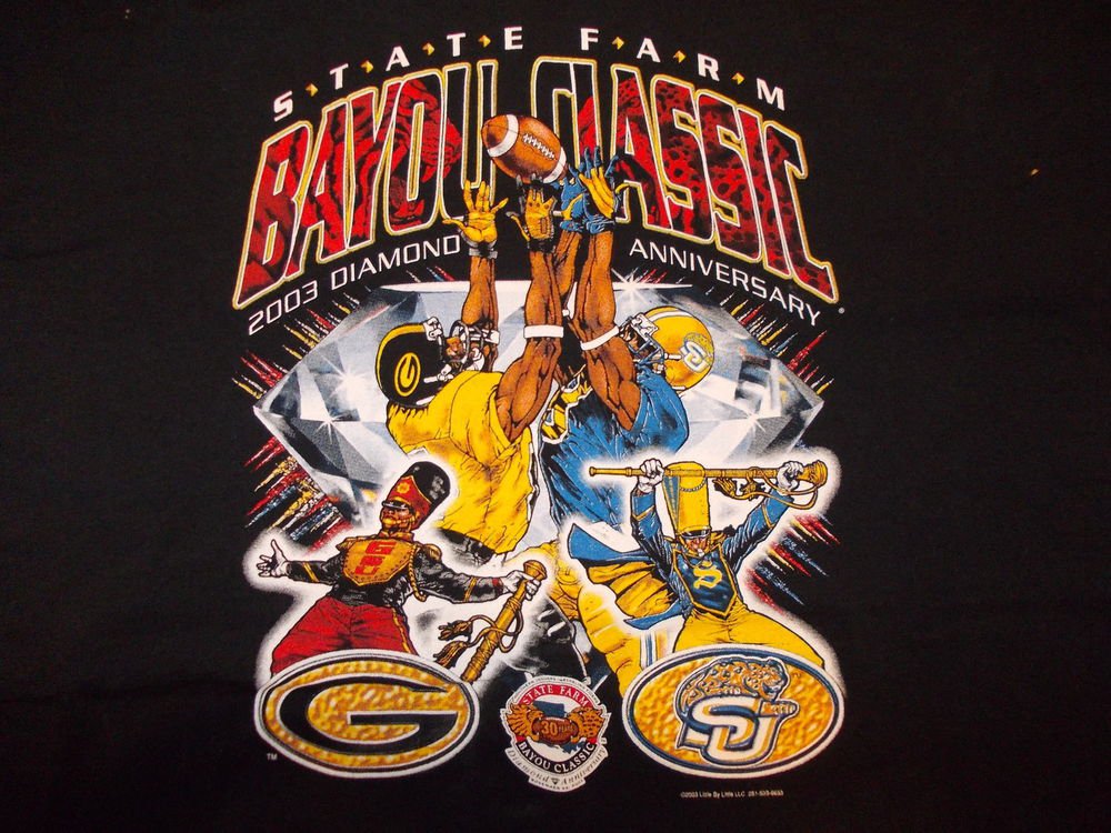 Bayou Classic 2003 Diamond Anniversary short sleeve T shirt Grambling ...