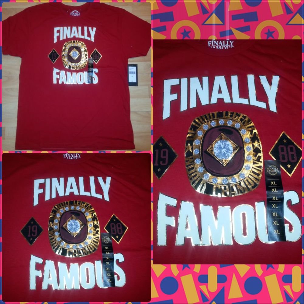 BIG SEAN Finally Famous by Ecko red short sleeve T shirt Finally Famous XL
