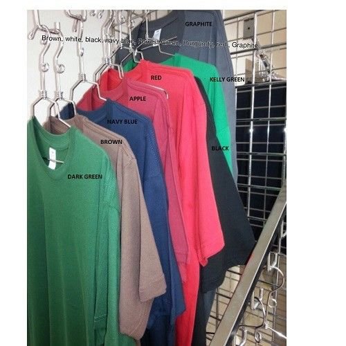 GRAPHITE SHORT SLEEVE T SHIRT PRO CLUB LIGHT WEIGHT CREW NECK T SHIRT 6 ...