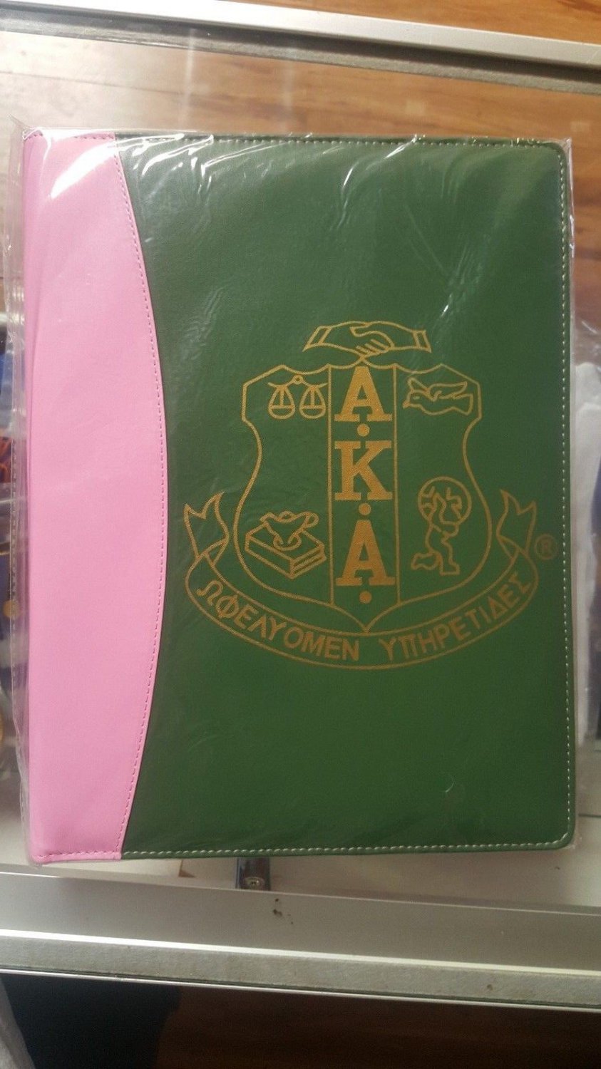 Alpha Kappa Alpha Sorority Padfolio Book Divine 9 Notepad Ritual Notebook