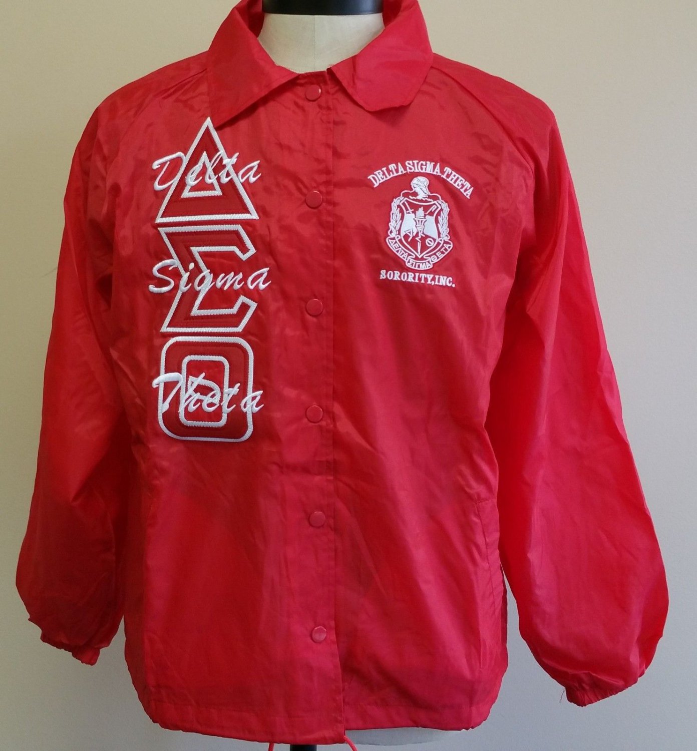 Delta Sigma Theta Sorority Line Jacket 1913 Fortitude Red Crossing Line ...