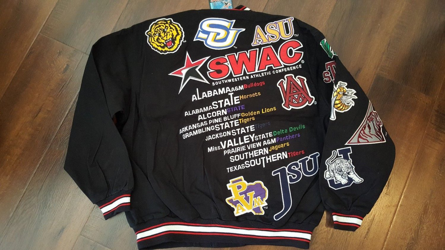 SOUTHWESTERN ATHLETIC CONFERENCE TWILL RACE JACKET SWAC GRAMBLING JSU ...