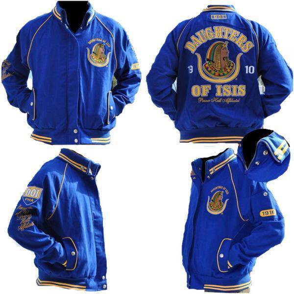Daughter of Isis Masonic Letterman Twill Jacket D.O.I. Prince Hall Jacket