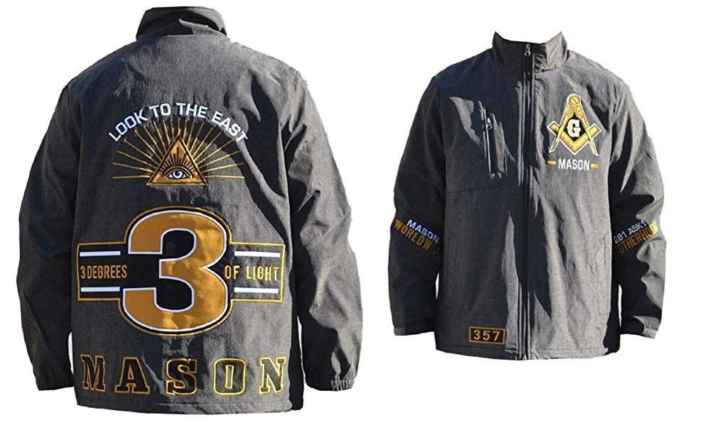 Mason Fraternity Windbreaker Jacket FreeMason Masonic Waterproof Jacket ...