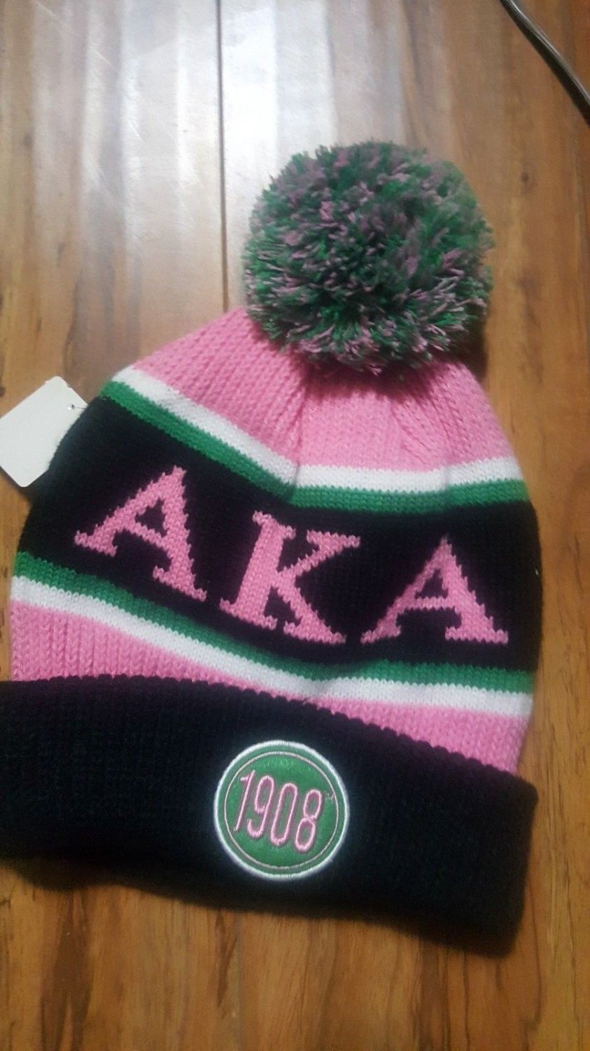 ALPHA KAPPA ALPHA SORORITY BEANIE SKULL CAP SORORITY IVY LEAF HAT 1908 #10
