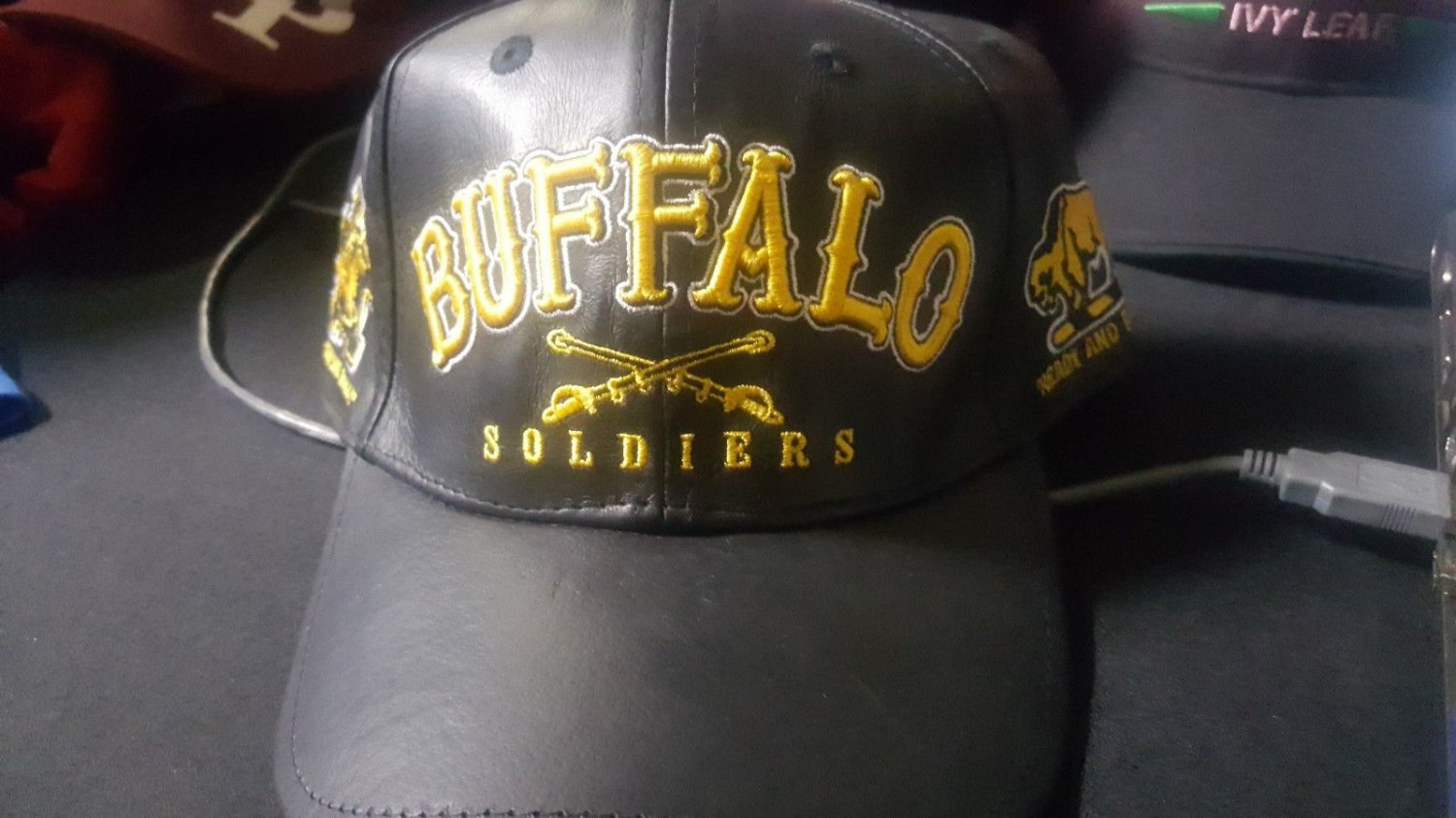 Buffalo Soldiers Military Baseball Cap 1866 Buffalo Soldier US ARMY ...