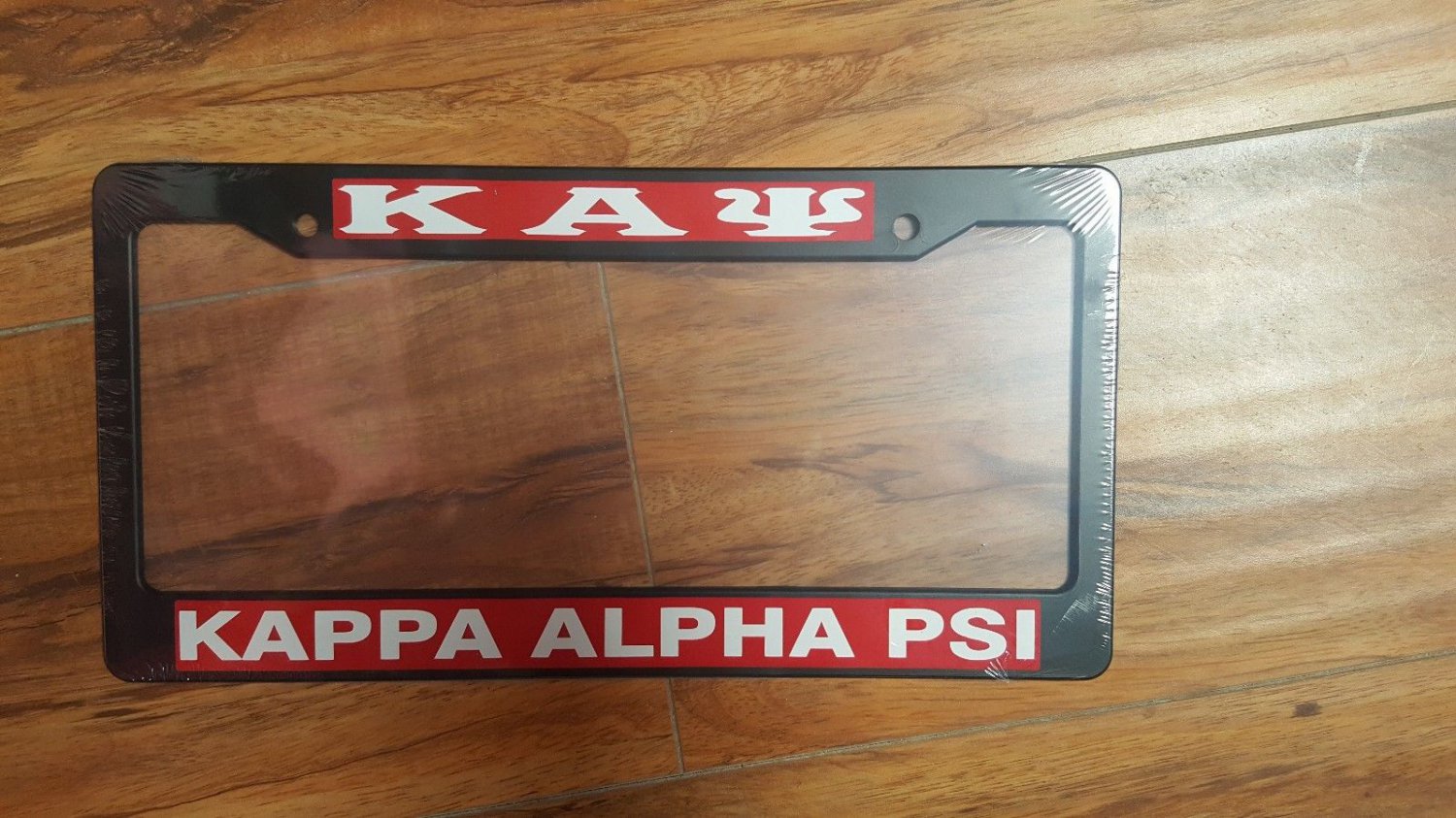 KAPPA ALPHA PSI Fraternity Plastic License Plate Frame Black Divine 9 Frame