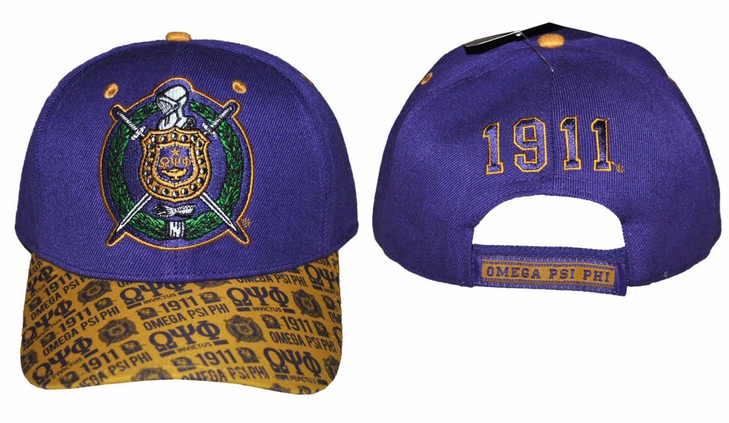 OMEGA PSI PHI FRATERNITY BASEBALL HAT CAP Q-DOG BASEBALL HAT CAP #4