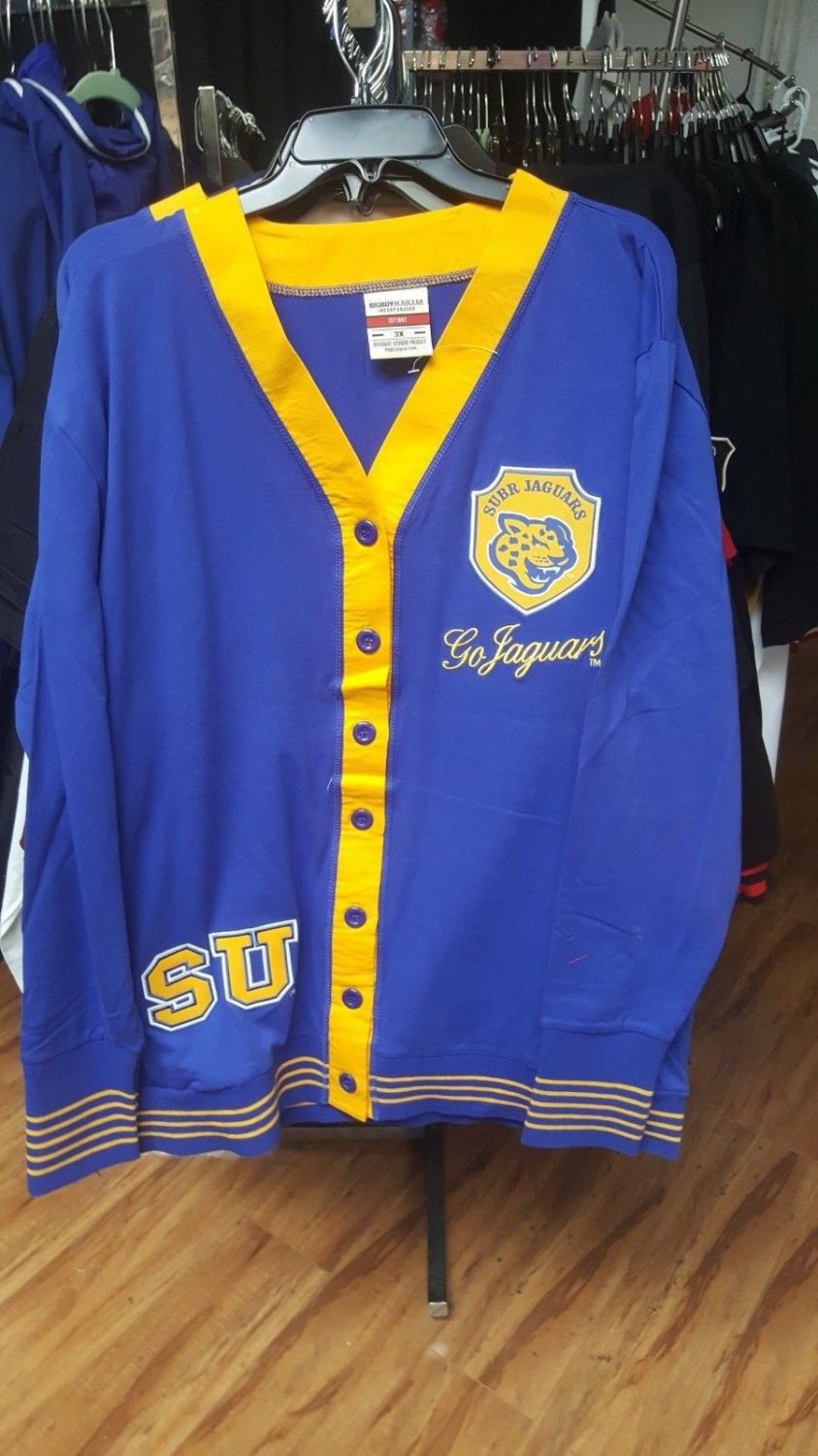 Southern University cardigan sweater SUBR Jaguars HBCU Cardigan Sweater