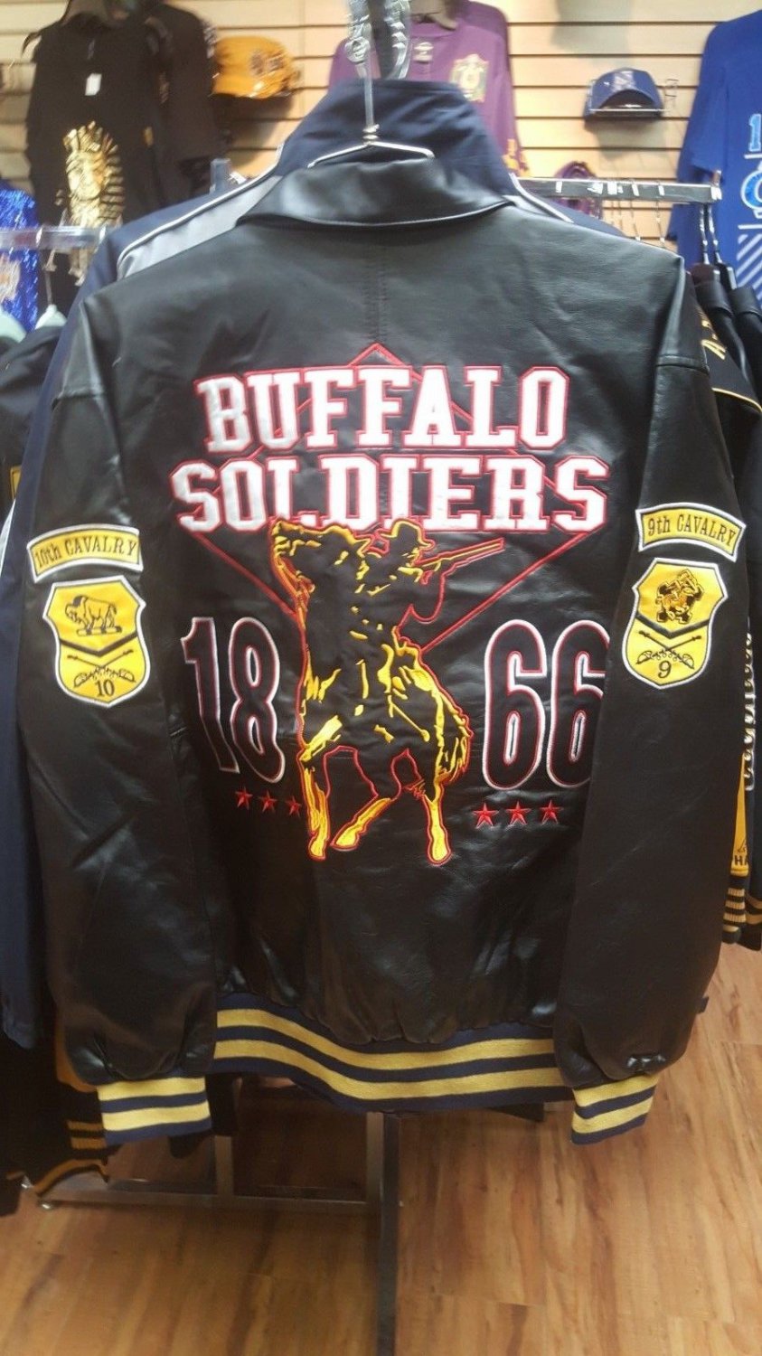 United States Army Buffalo Soldier Leather Jacket 1866 9th & 10th ...