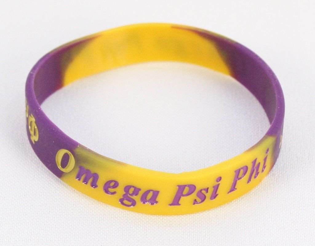 Omega Psi Phi Fraternity Silicone Bracelet Que Dog SOBAT 1911 Omega Psi ...