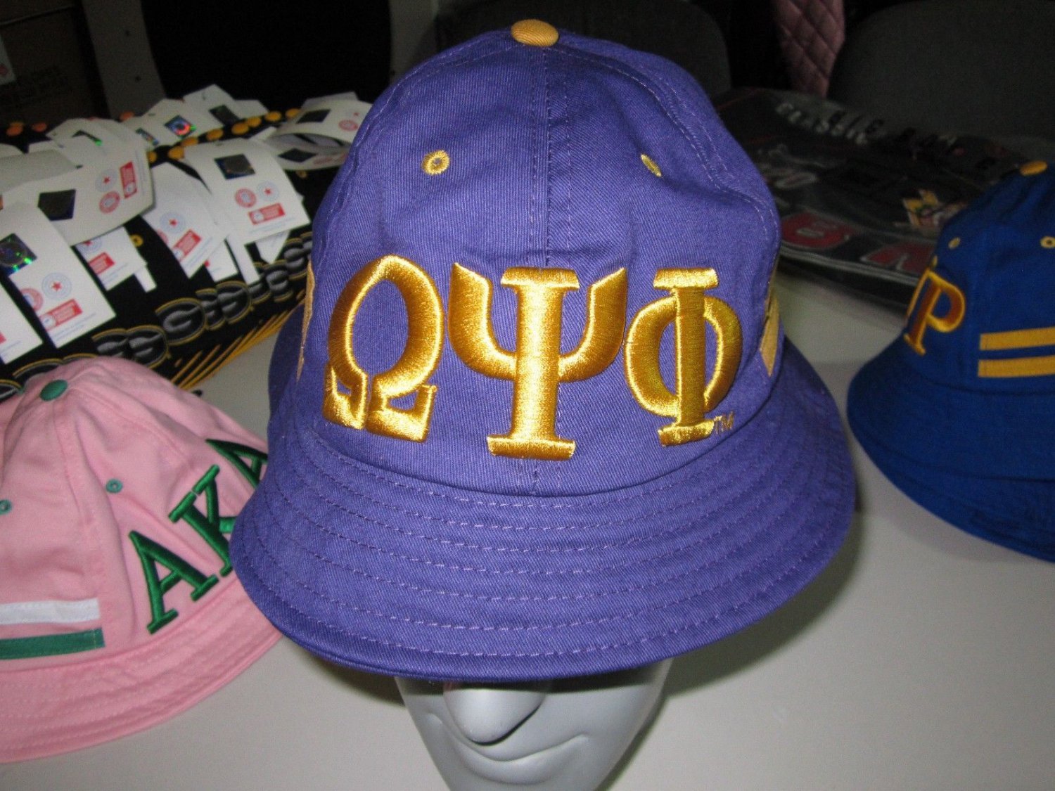 OMEGA PSI PHI FRATERNITY BUCKET HAT BOONIE SAFARI HAT WOODS BUCKET CAP #2