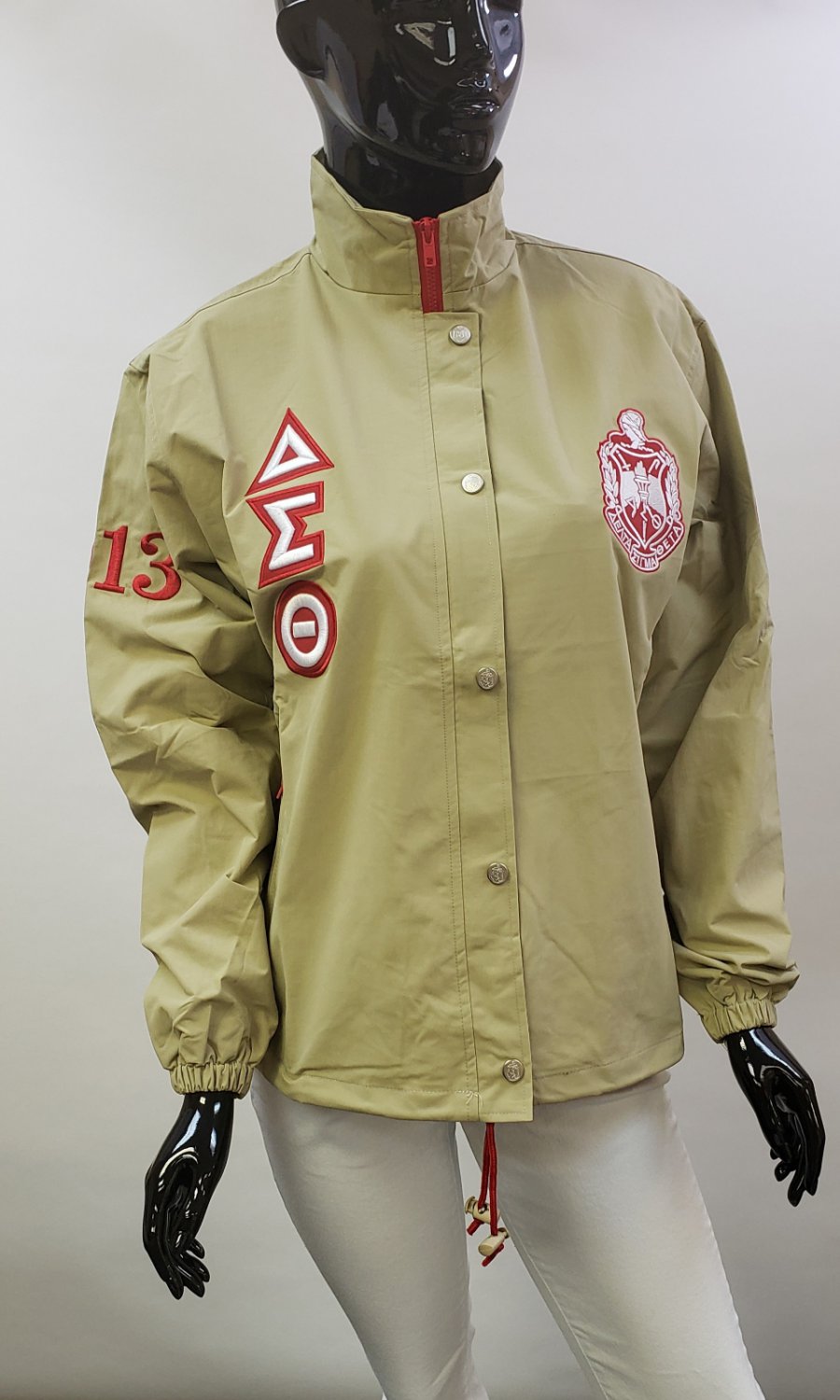 DELTA SIGMA THETA SORORITY ALL WEATHER WINDBREAKER JACKET