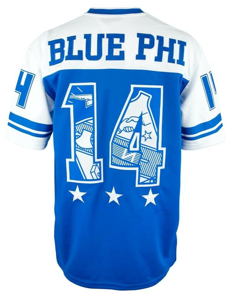 Phi Beta Sigma Fraternity Football Jersey Blue Fraternity Hockey Jersey