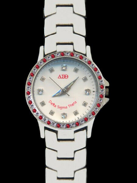 Delta Sigma Theta Sorority Watch Women's Crystal Watch