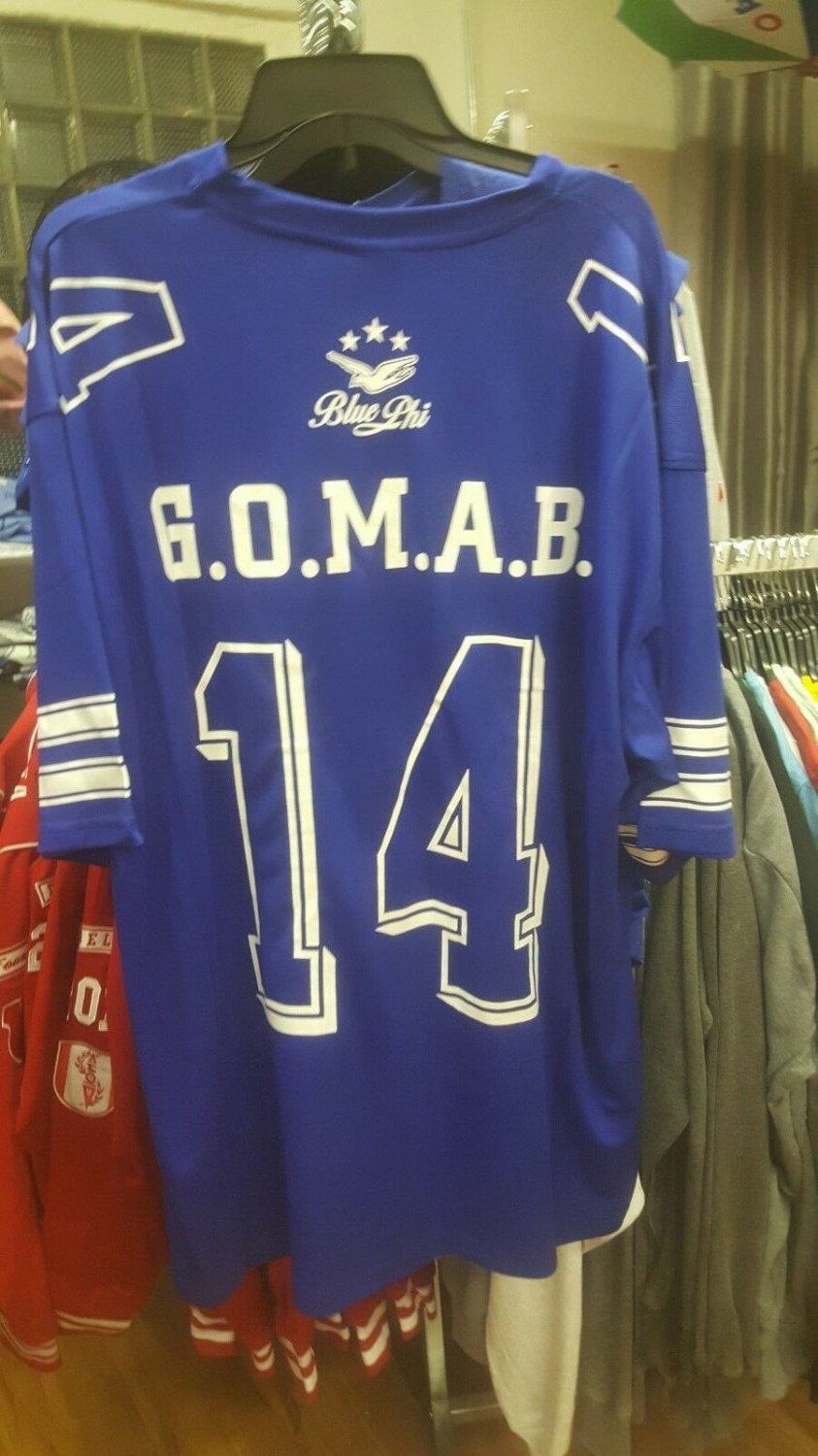 Phi Beta Sigma Fraternity Football Jersey Blue Fraternity Football ...