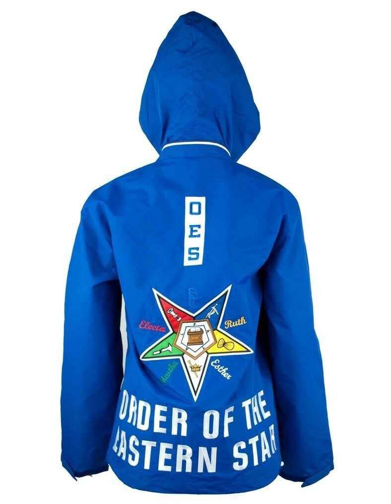 Order of the Eastern Star Jacket OES Sorority BLUE OES Windbreaker Jacket
