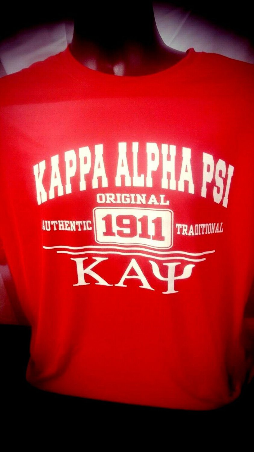 KAPPA ALPHA PSI FRATERNITY T-SHIRT RED KAPPA FRATERNITY POLYESTER T-SHIRT