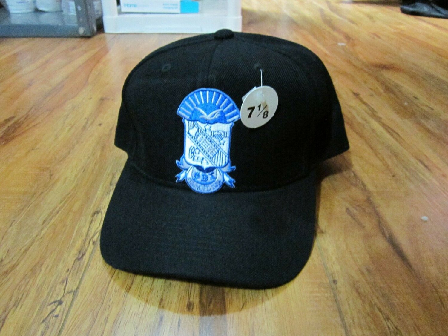 PHI BETA SIGMA FRATERNITY BLACK FITTED BASEBALL CAP HAT 1914 SIZE 7 1/8