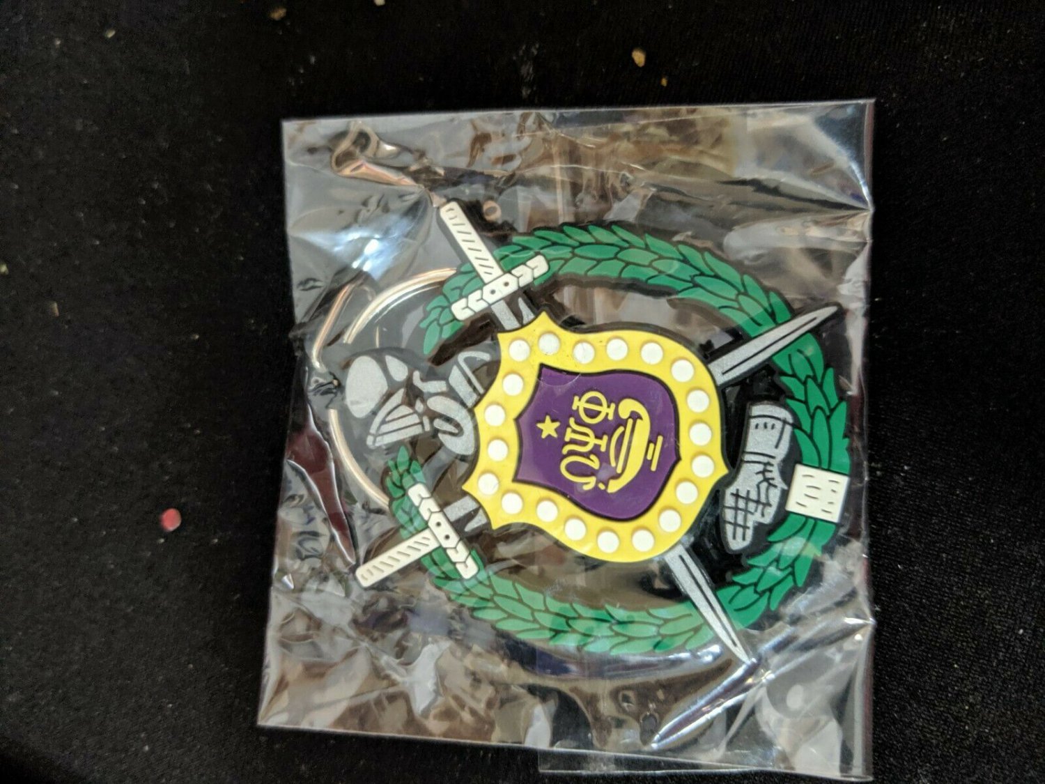 Omega Psi Phi Fraternity Mirror Key Chain Divine 9 Key chain Crossing ...