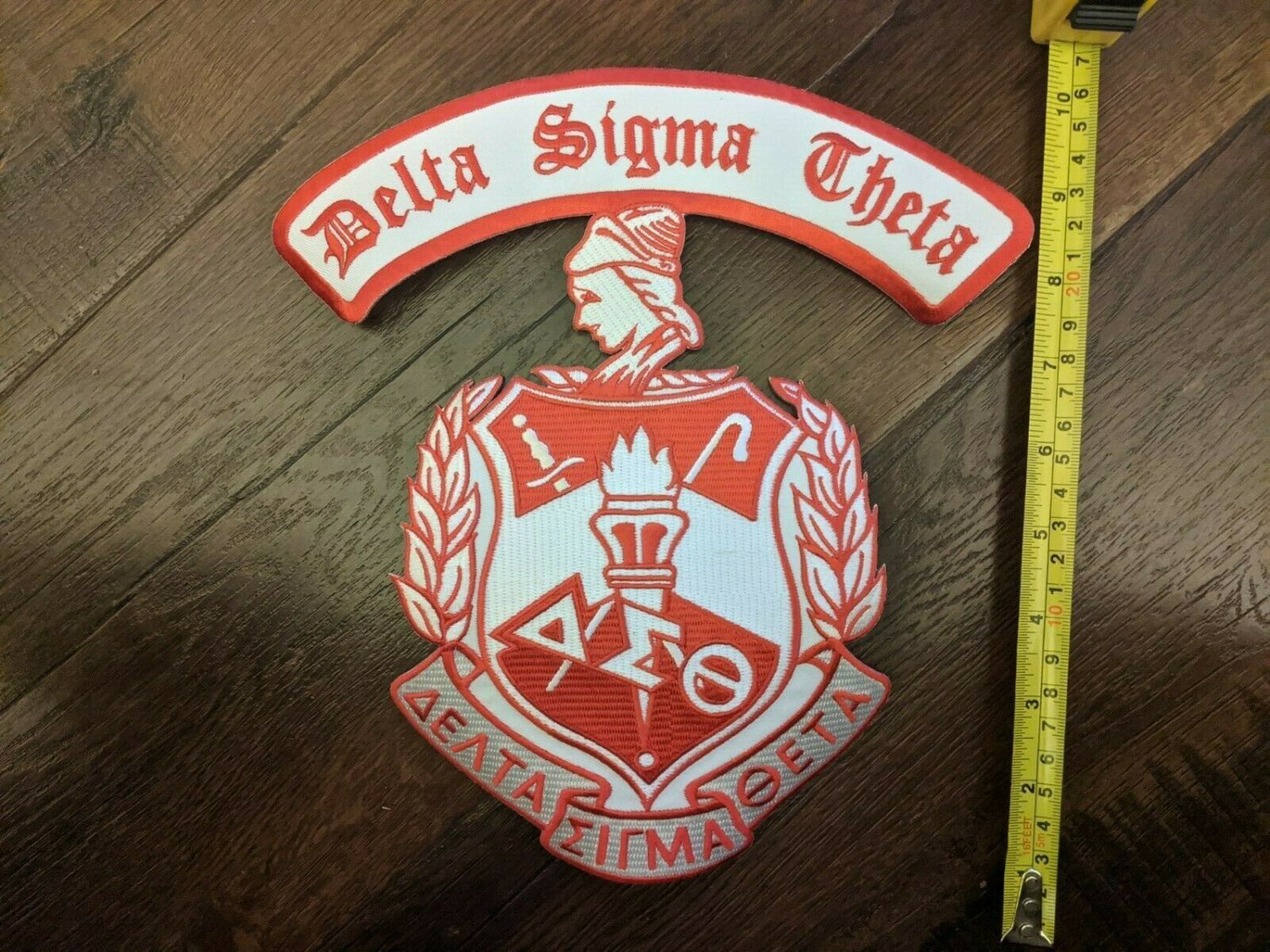 Delta Sigma Theta Sorority Patch 10 inch Crest Patch