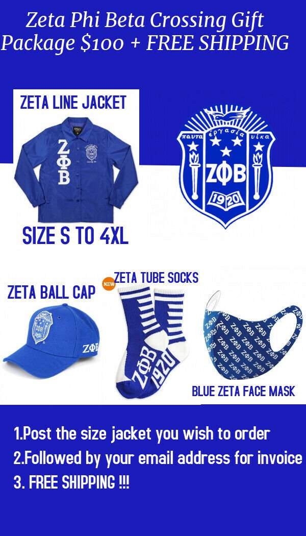 ZETA PHI BETA Sorority Crossing Gift Package