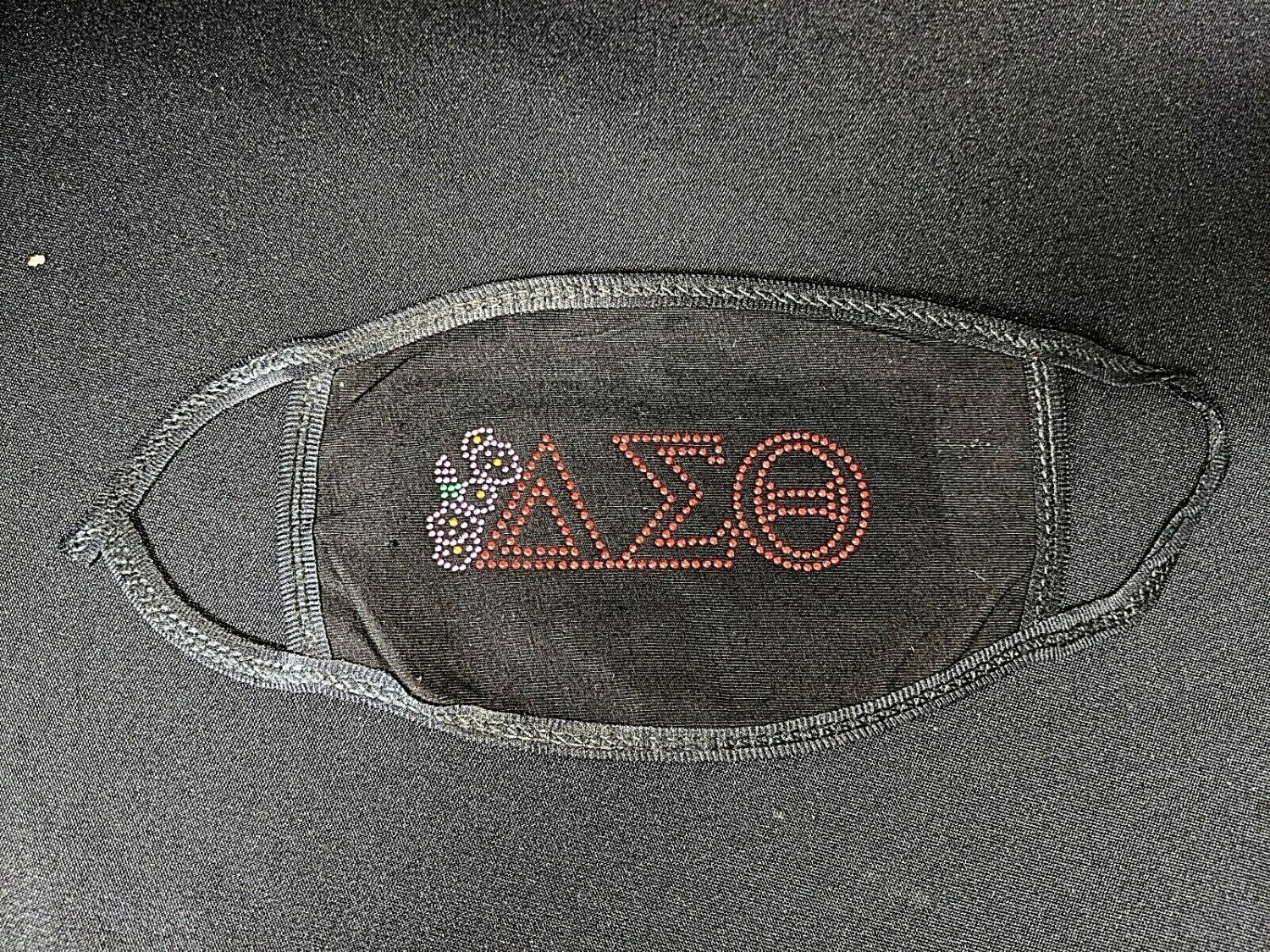 Delta Sigma Theta Sorority Bling Face Mask Cover Delta Diva Cotton Mask ...