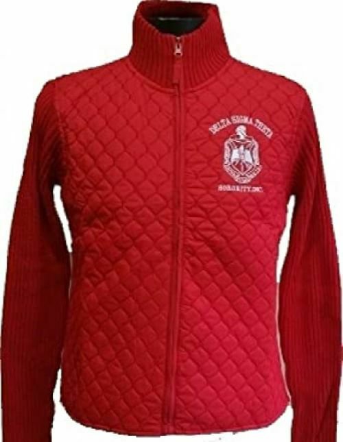 Delta Sigma Theta Sorority Jacket Delta Sigma Theta Red SWEATER JACKET