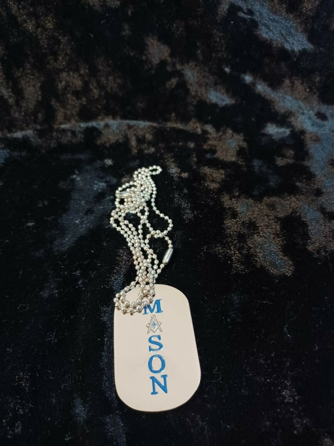 Freemason Masonic Fraternity Dog Tag Necklace