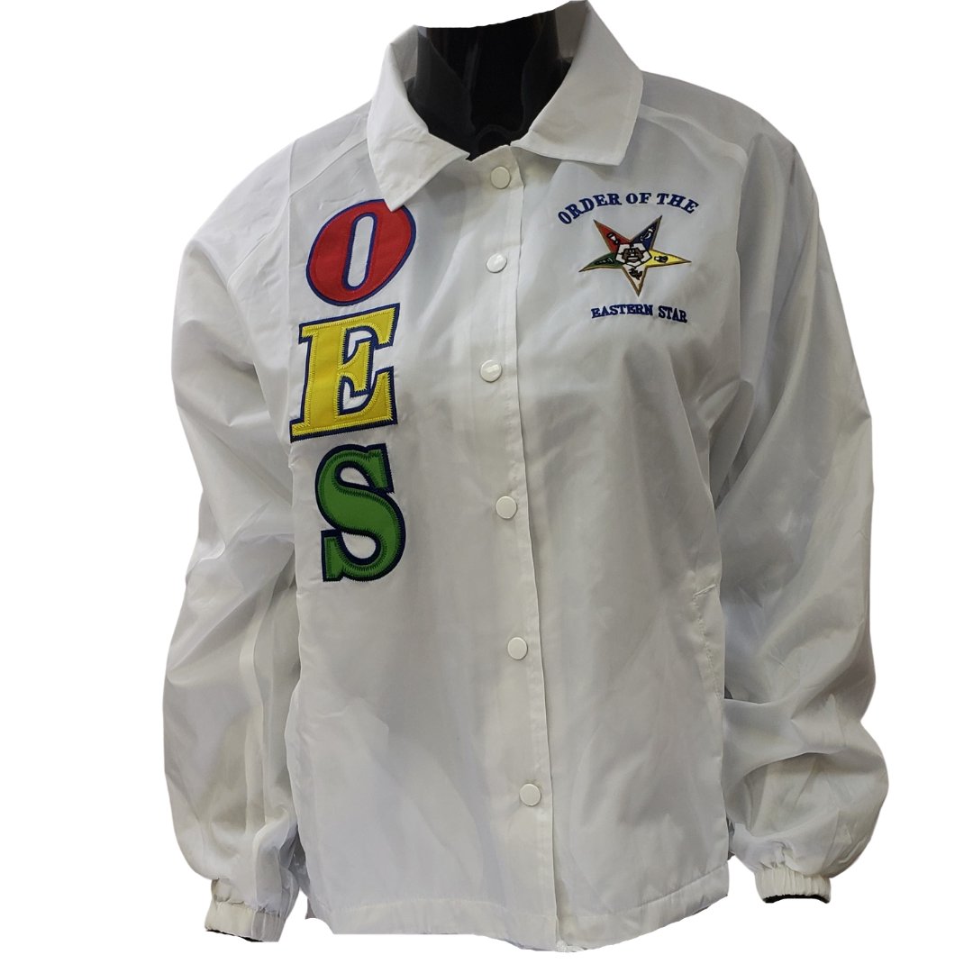 Order of Eastern Star Sorority Line Jacket White Crossing Line Jacket