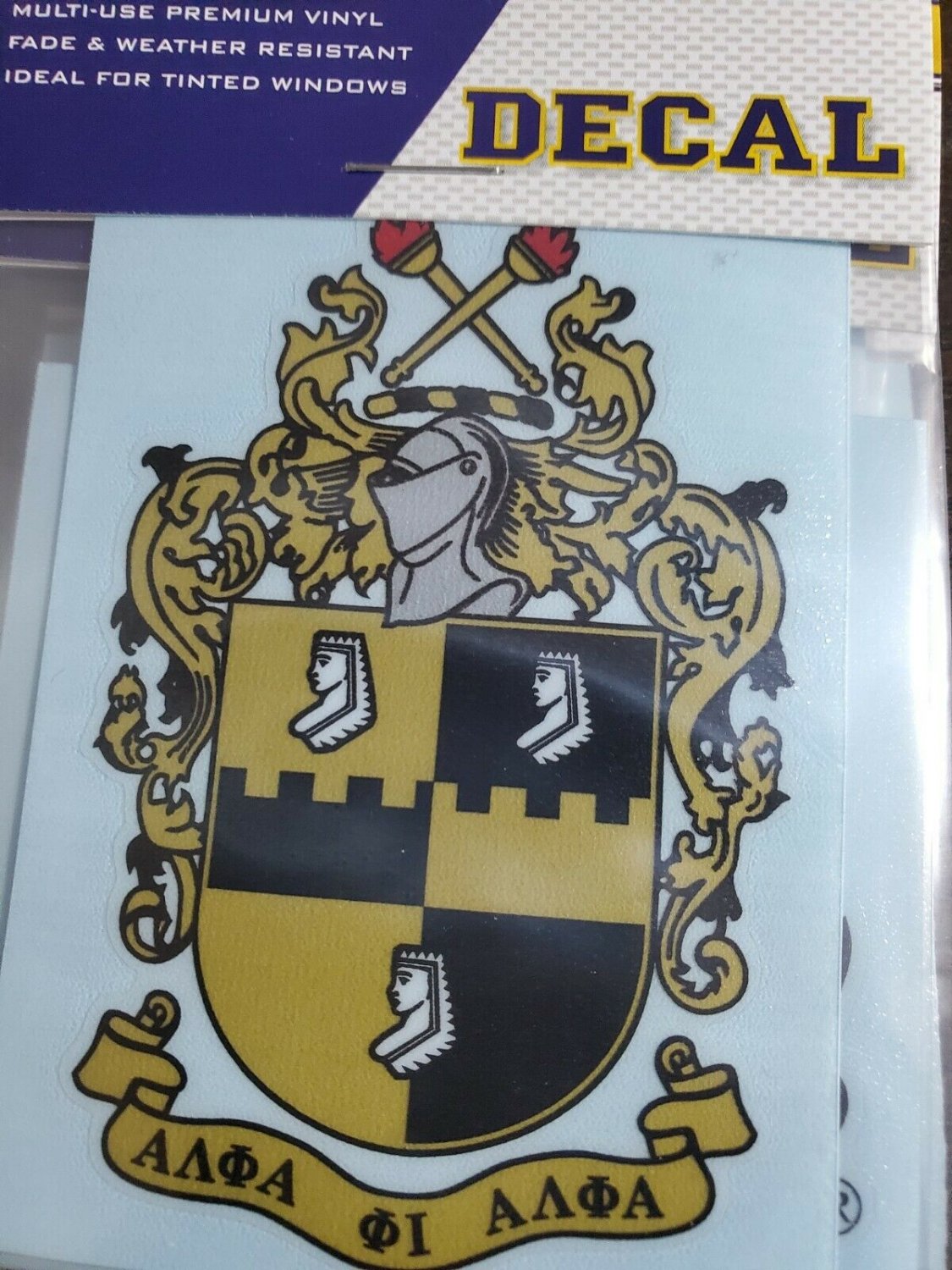 Alpha Phi Alpha Fraternity Standard Sticker Decal Laptop Water Bottle Car