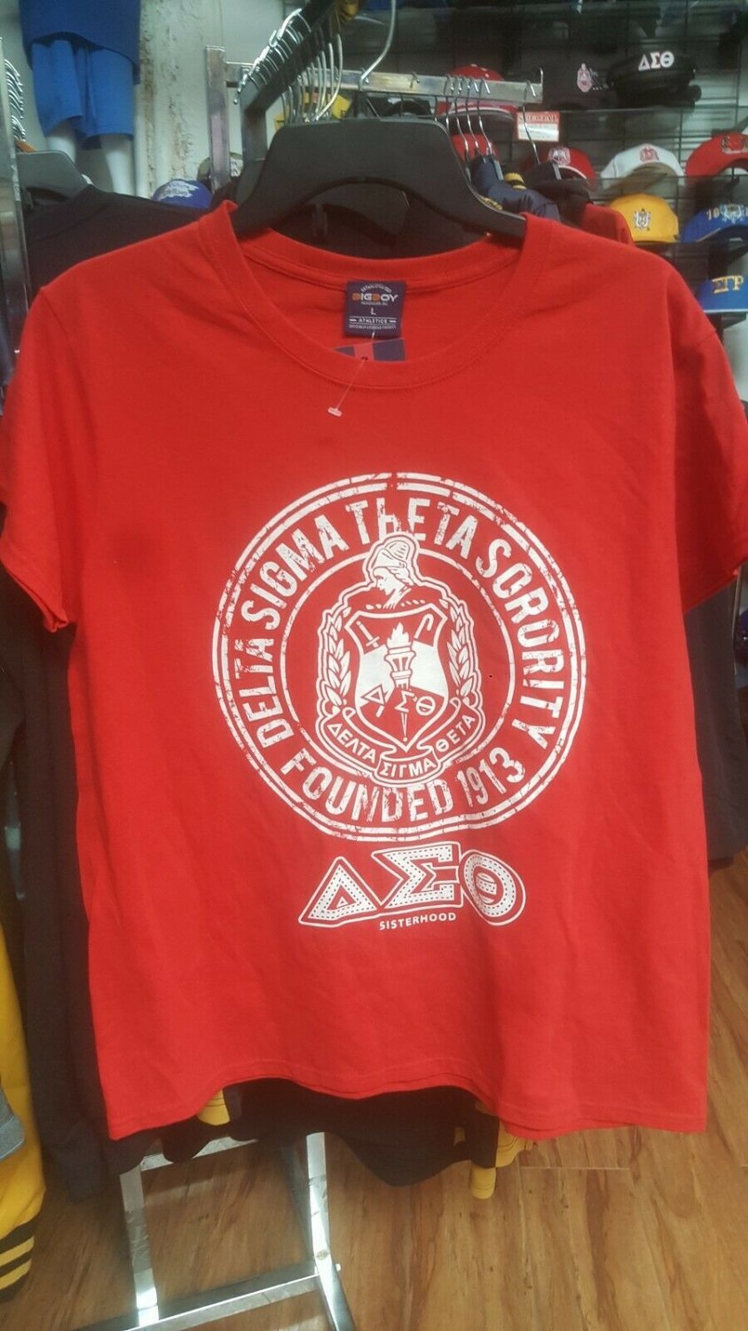 DELTA SIGMA THETA SORORITY RED DELTA DIVA SHIRT SLEEVE T-SHIRT