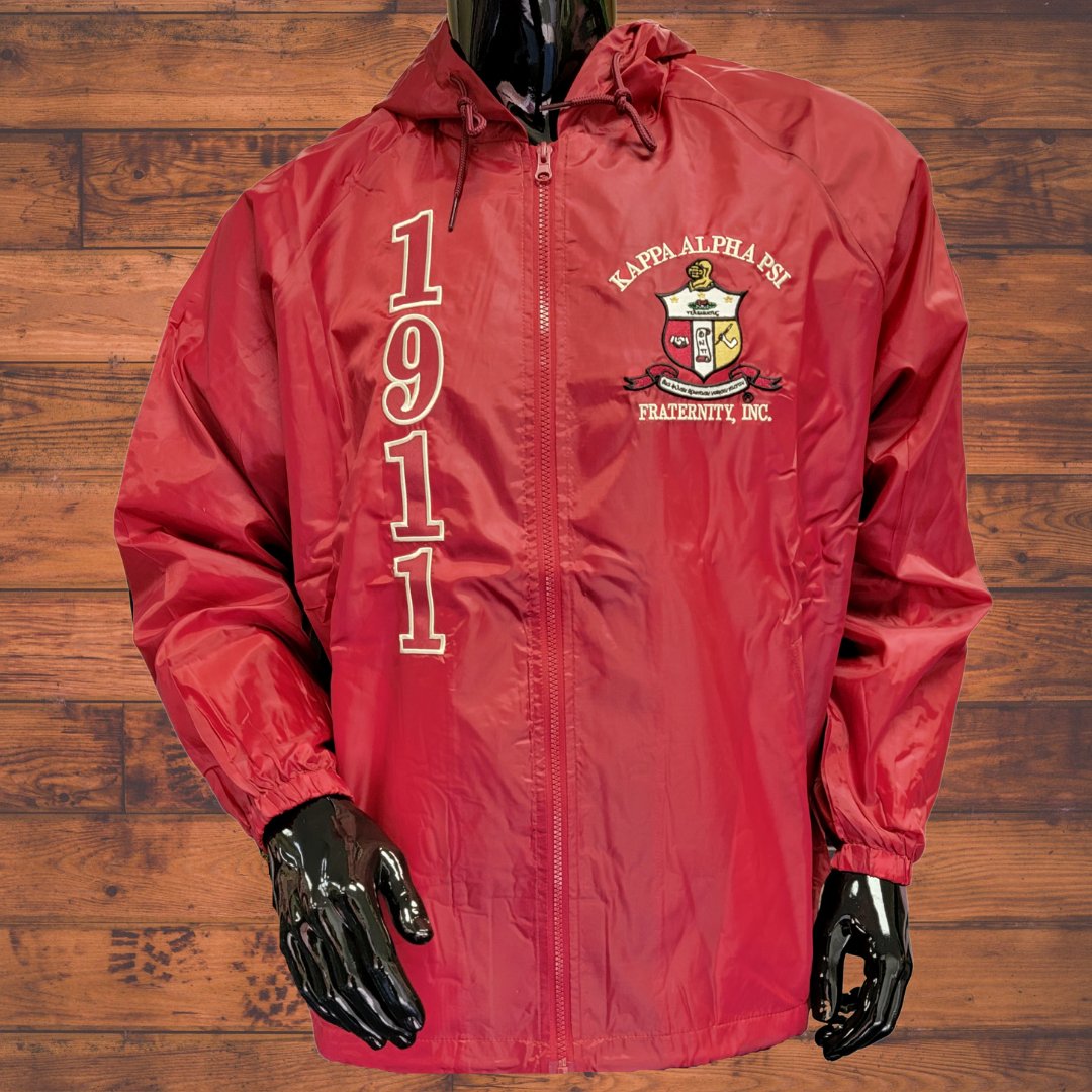 Kappa Alpha Psi Fraternity Windbreaker jacket 1911 Line Jacket Hoodie