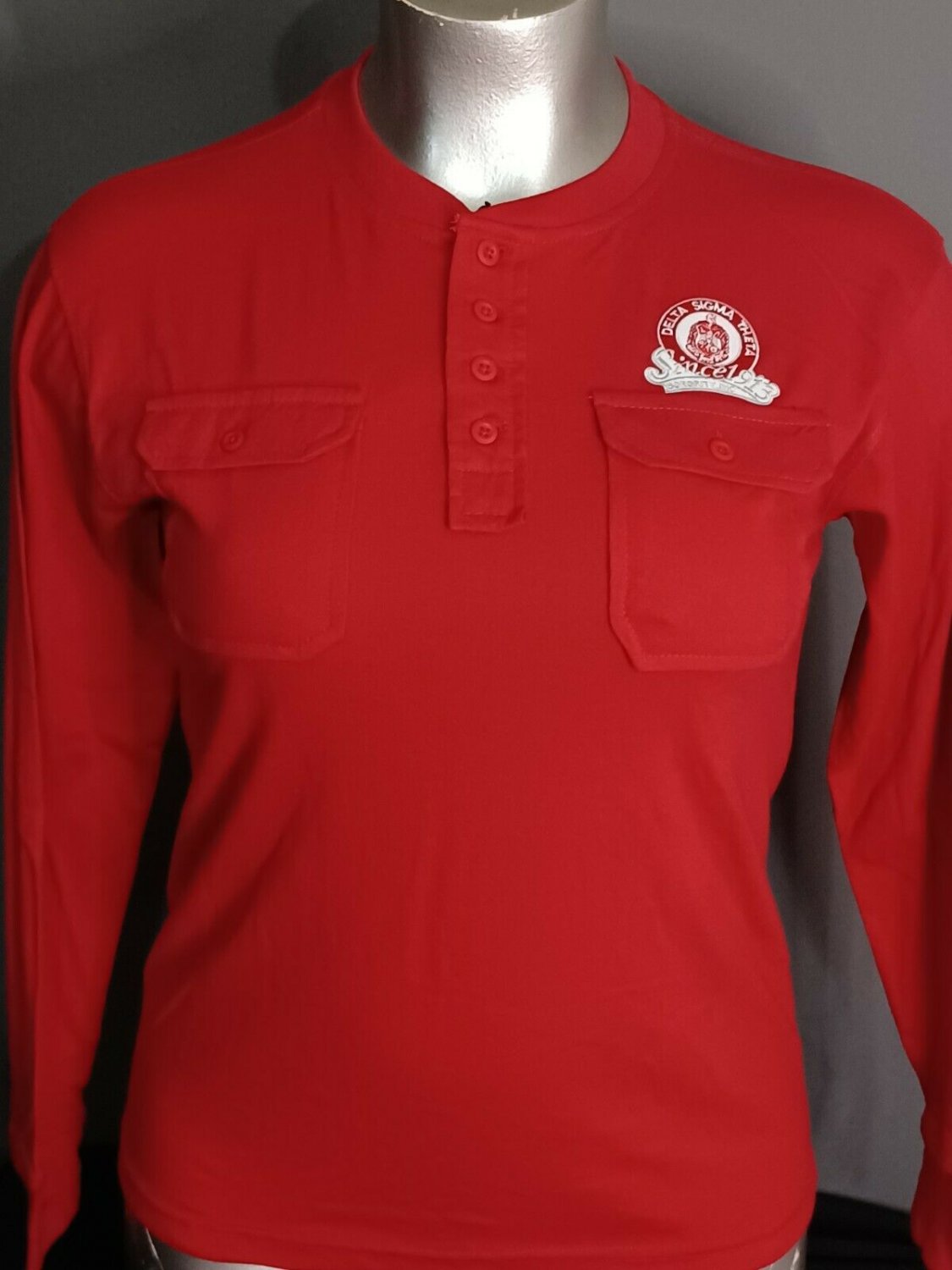 DELTA SIGMA THETA SORORITY LONG SLEEVE SHIRT RED DELTA SIGMA THETA T-SHIRT