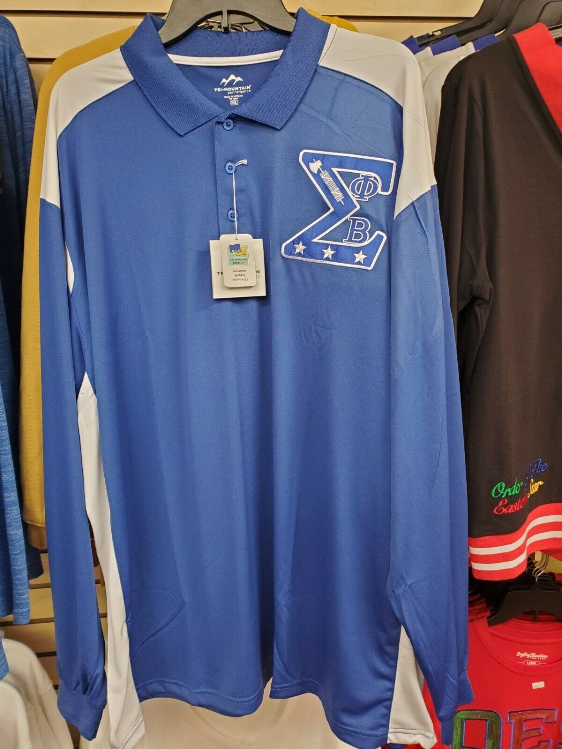 PHI BETA SIGMA Fraternity Long Sleeve Polo Shirt 1914 Phi Beta Sigma ...