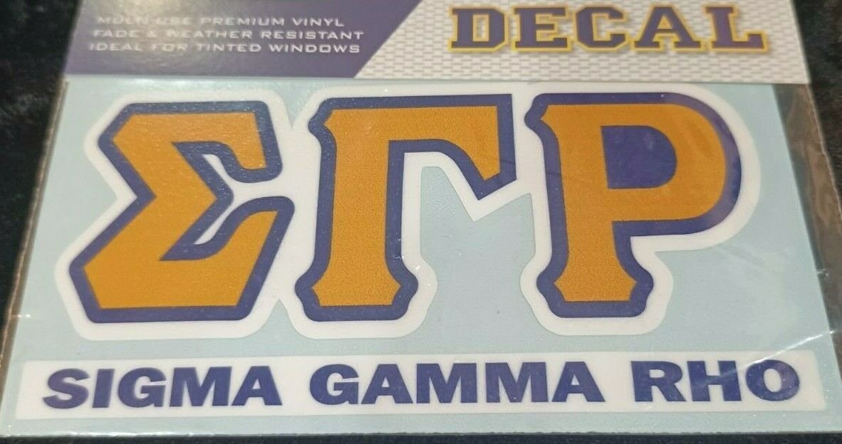 Sigma Gamma Rho Sorority Standard Sticker Decal Laptop Water Bottle Car ...