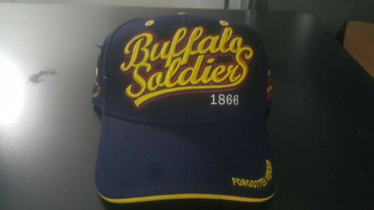 BUFFALO SOLDIER BASEBALL HAT US ARMY BUFFALO SOLDIER CAP BLACK HISTORY ...